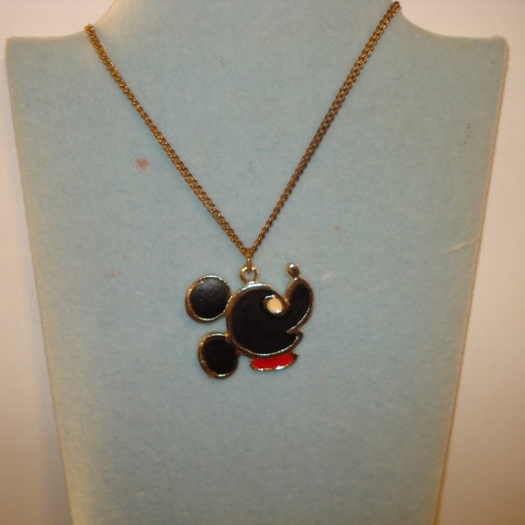 no brand | Jewelry | Vintage Mickey Mouse Enamel Necklace 8s | Poshmark